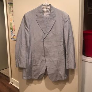 Neiman Marcus | Suits & Blazers | White And Blue Stripped Pant And ...